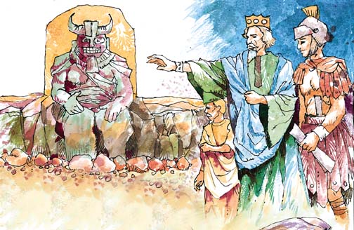 King And Soldier With Big Statue | Al-Islam.org